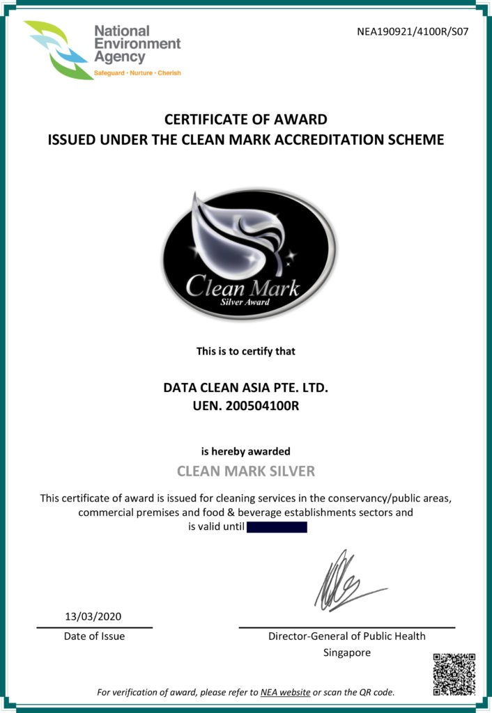 Accreditation | Data Clean Asia